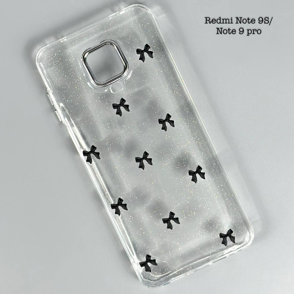Накладка Shiny Crystal Colored Bow Xiaomi Redmi Note 9S-Redmi Note 9 Pro