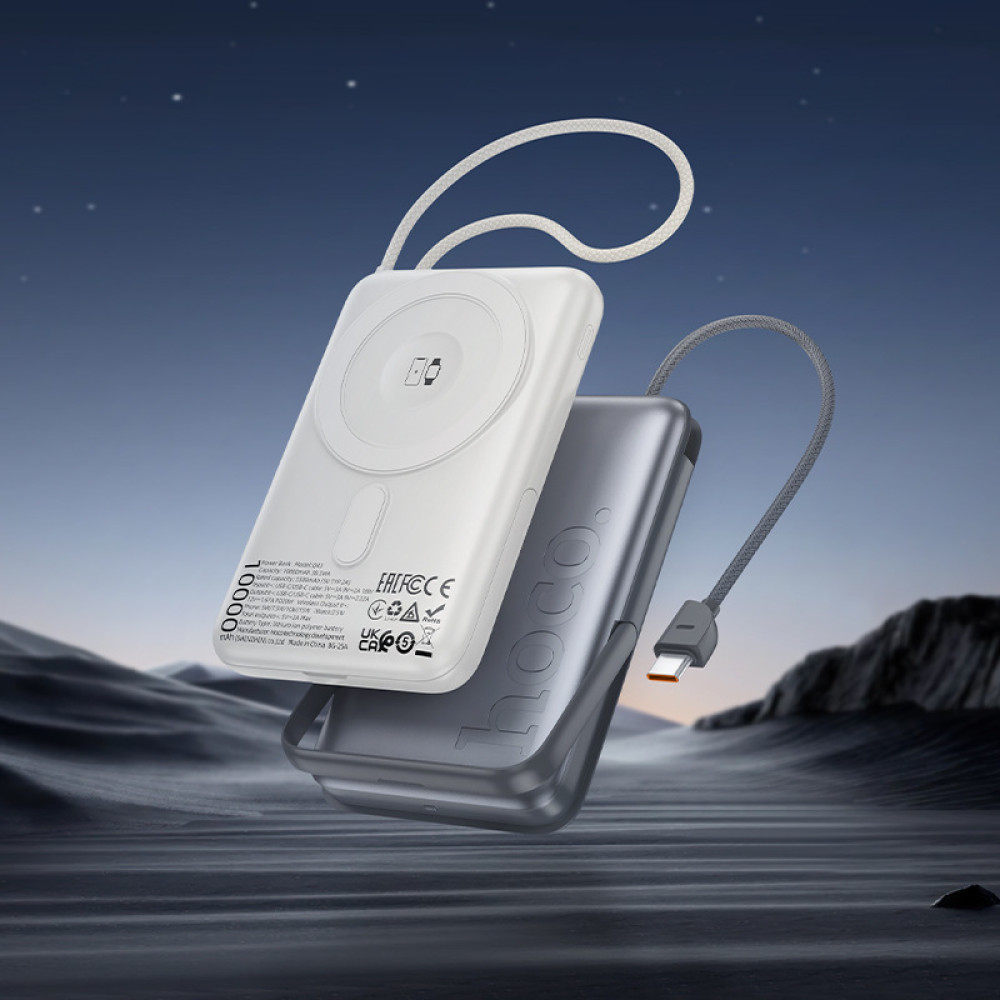 УМБ Power Bank Hoco Q43 Clever 10000mAh PD20W з бездротовою зарядкою (with cable Type-C+watch ...