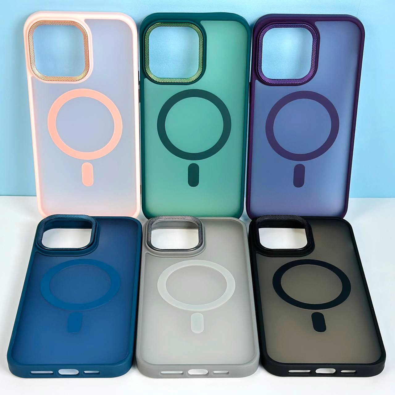 Накладка Matte Corrugated Camera Magnetic iPhone 12-12 Pro