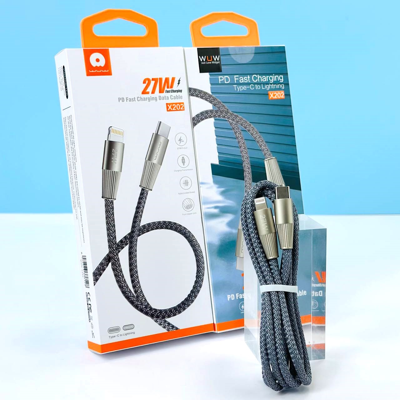 Data Cable WUW X202 Type-C to Lightning 27W 1m