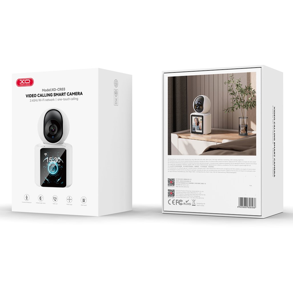 Камера відеоспостереження XO CR03 Xiaoshi 200W Pixel двонаправлена (2.4G бездротовий WiFi)
